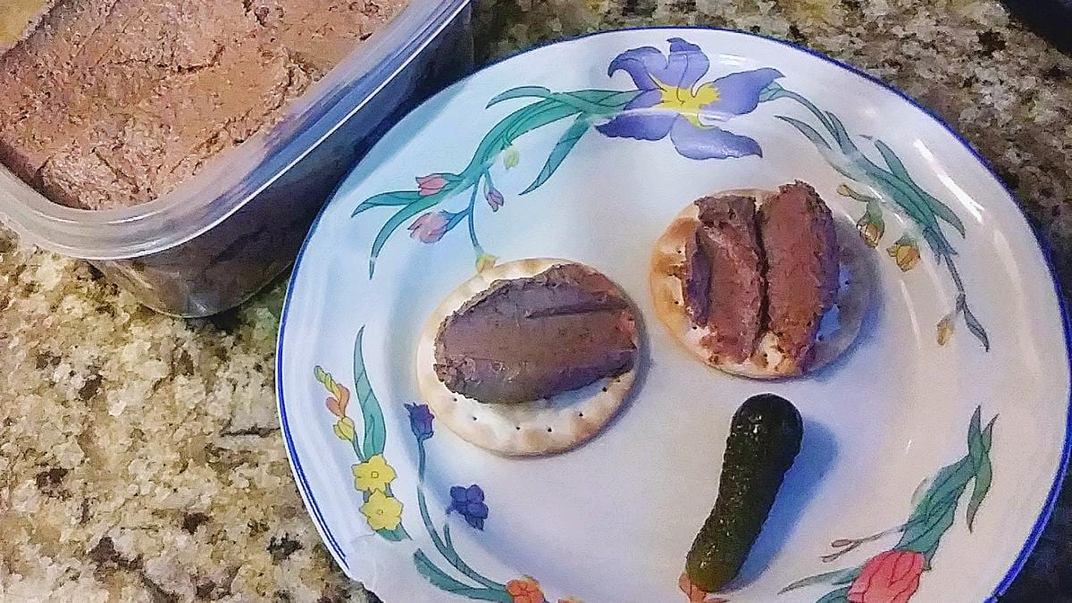 Chicken Liver Pâté with Cornichons and Blue Cheese Butter - The Good Plate