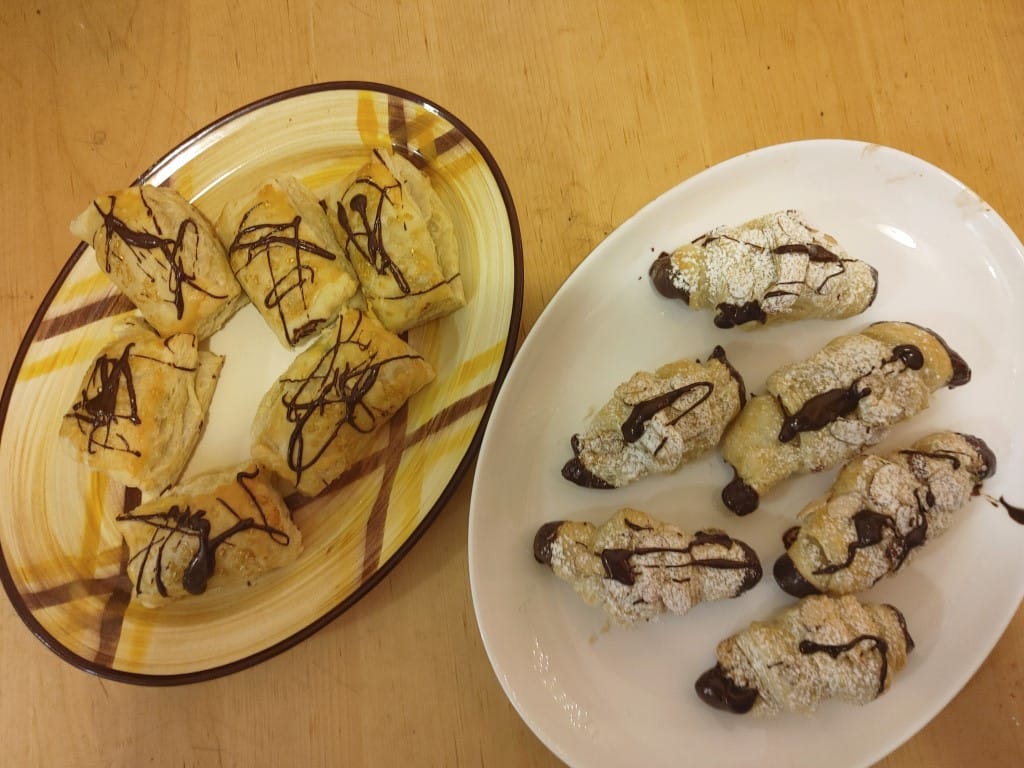 Almond Paste Filled Crescents with Puff Pastry - The Good Plate