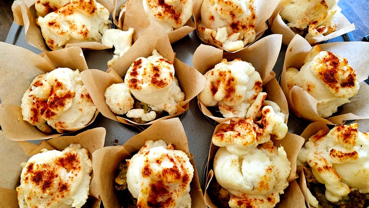 Mushroom Duxelles Stuffing Cupcakes - The Good Plate