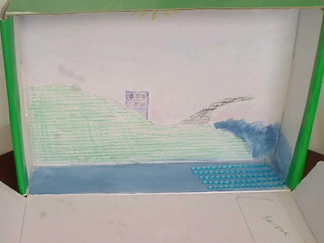 Tsunami Science Project Diorama